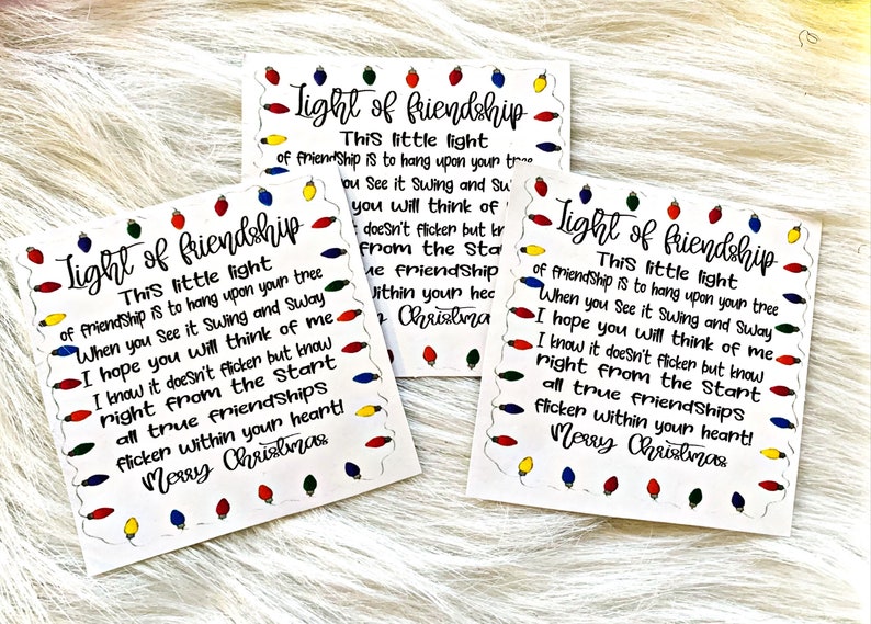 Light of Friendship // Light of Friendship Ornament // - Etsy