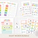 Sight Words Learning Bundle Activity Pack Printable Bingo Game ...