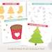 Christmas Holiday Winter Play Dough Mats Printable | Playdough Activity ...
