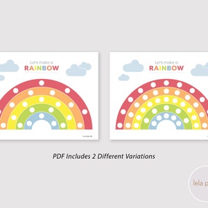 Rainbow Activity Mat | Pom Pom Mat Printable | Pom Pom Play | Fine ...