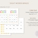 Sight Words Learning Bundle Activity Pack Printable Bingo Game ...