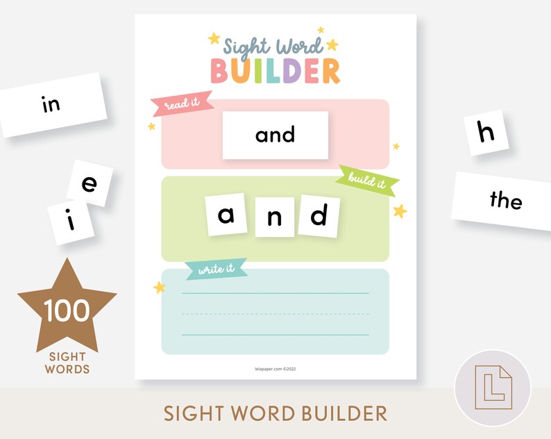 Sight Words Learning Bundle Activity Pack Printable Bingo Game ...