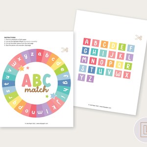 Alphabet Matching Wheel | Learning Letters Activity | Uppercase ...