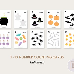Halloween Counting Flash Cards | 1-10 Number Flashcards | Early Math ...