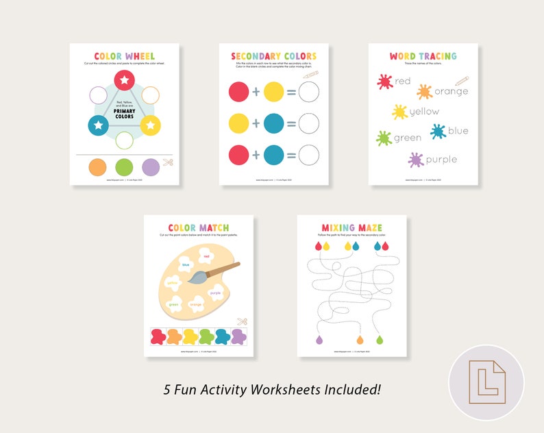 Color Mixing Activity Pack Learning Colors Bundle Preschool Prek ...