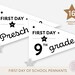 First Day of School Pennant Flags Printable Sign Prek Preschool ...