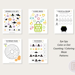 Halloween Activity Pack Printable | Halloween Kids Busy Book Worksheets ...