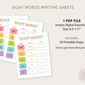 Sight Words Learning Bundle | Activity Pack Printable | Bingo Game ...
