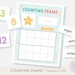 Kids Counting Number Frame Mat Printable | Ten Twenty Frame Board ...