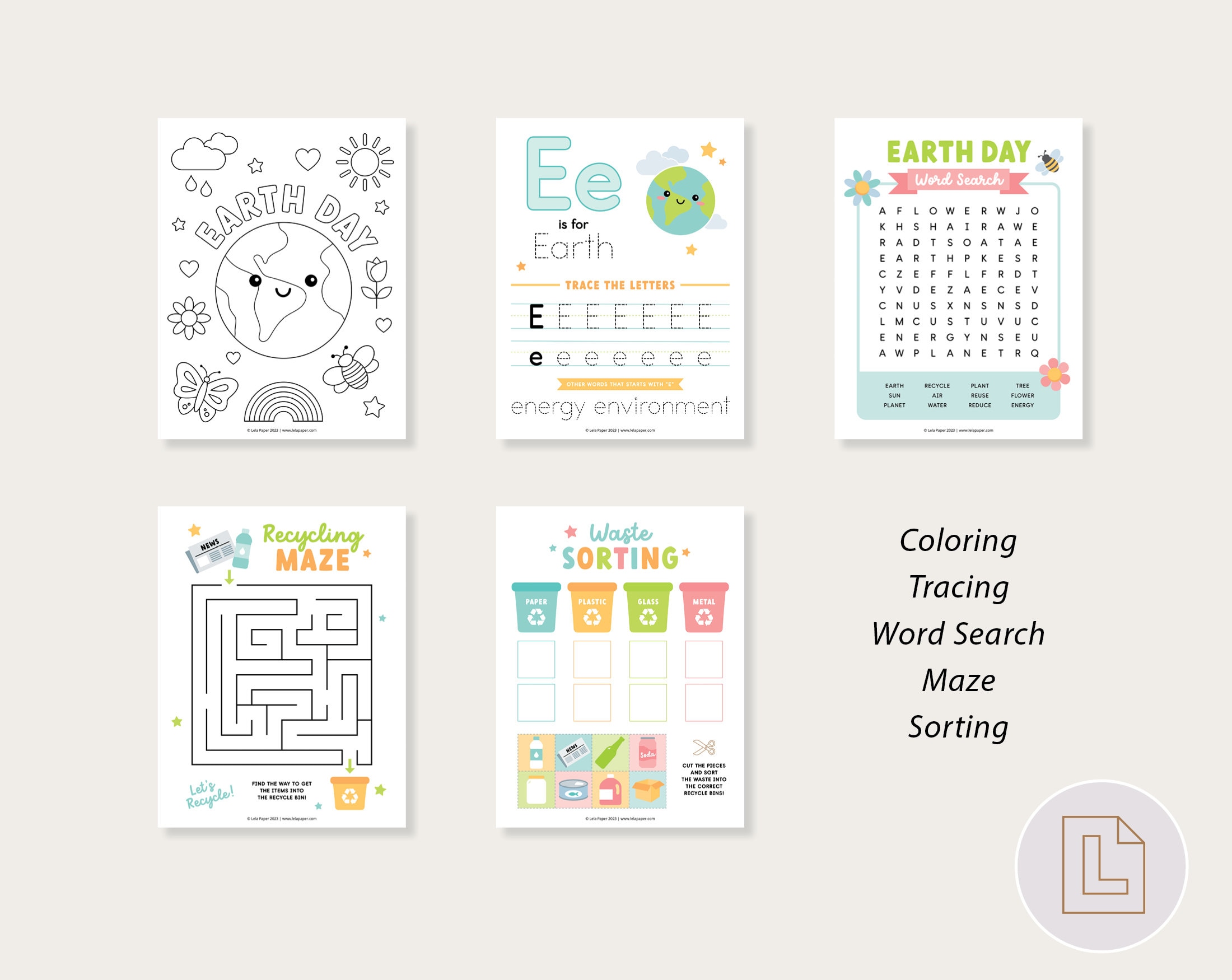 Earth Day Activity Pack Printable, Earth Day Coloring Activities, Earth ...