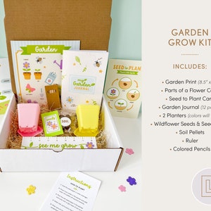 Spring Flower Gardening Activity Kit, Learning Play Set, Easter Gift ...