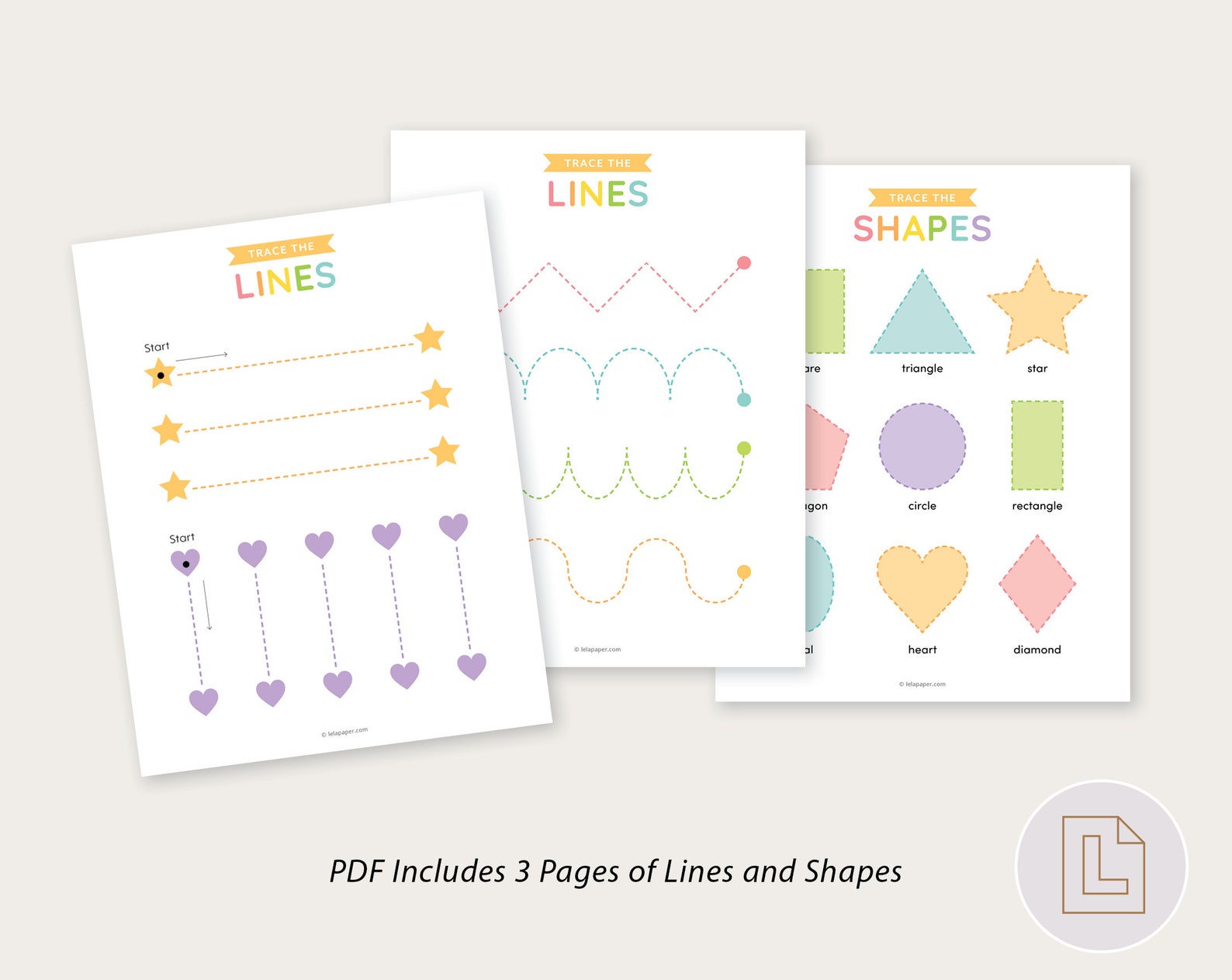 Prewriting Tracing Practice Book | Custom Name Tracing | Pre-writing ...