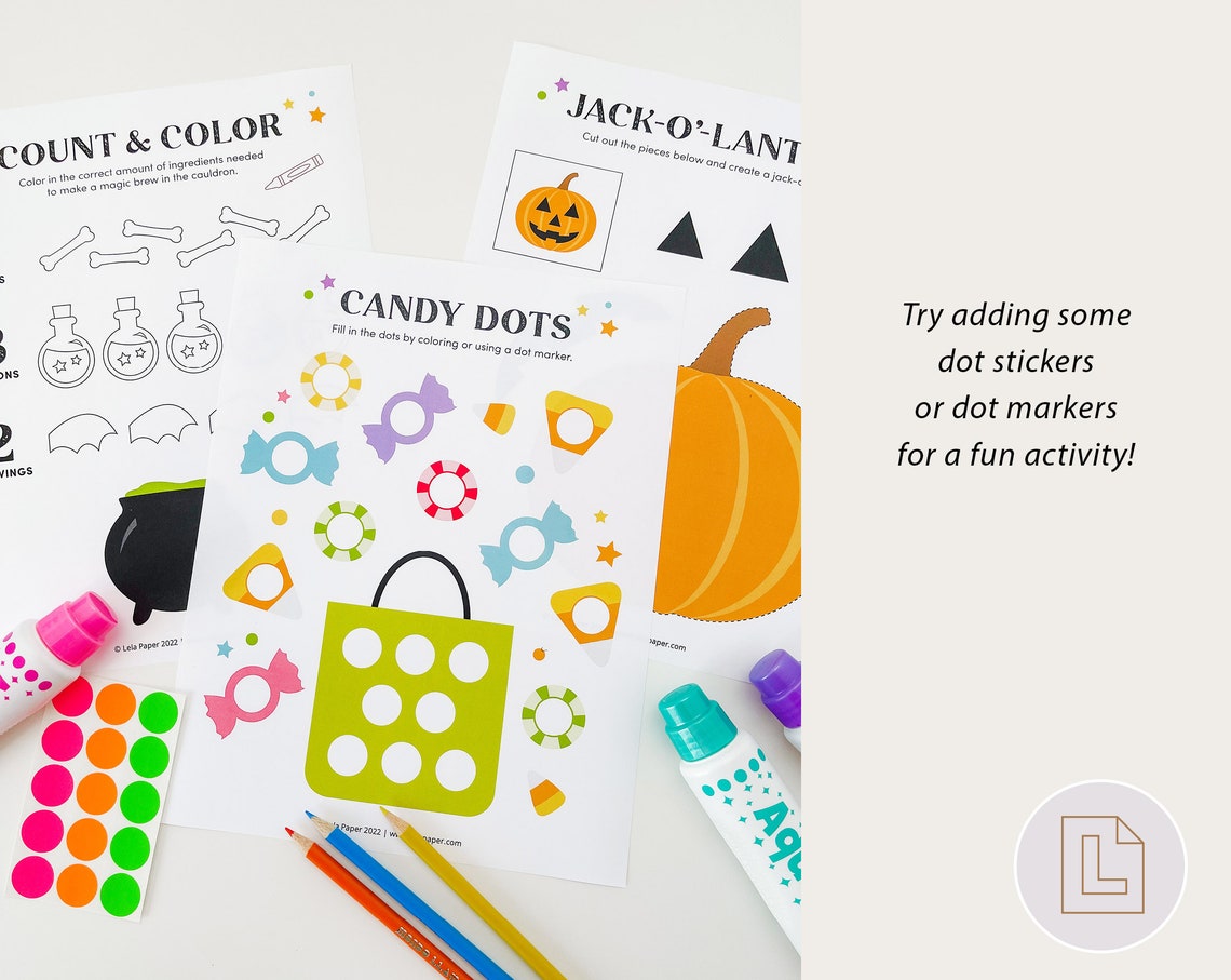 Halloween Activity Pack Printable Halloween Kids Busy Book - Etsy