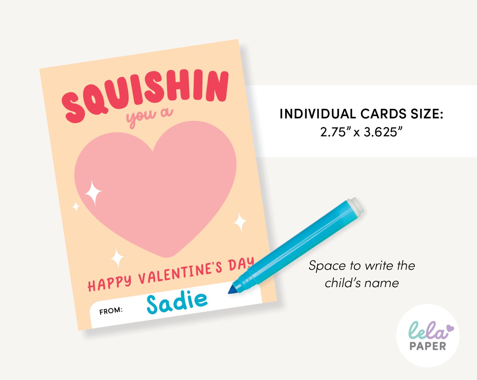 Squishy Valentine Cards, Squishes Classroom Valentine Printable, School ...
