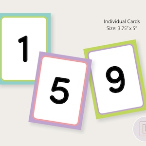 Numbers 1-20 Flash Cards Printable | Counting 1-20 Number Cards ...