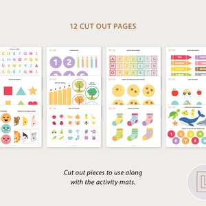 Toddler Busy Book Printable, Preschool Learning Binder, Quiet Book for ...