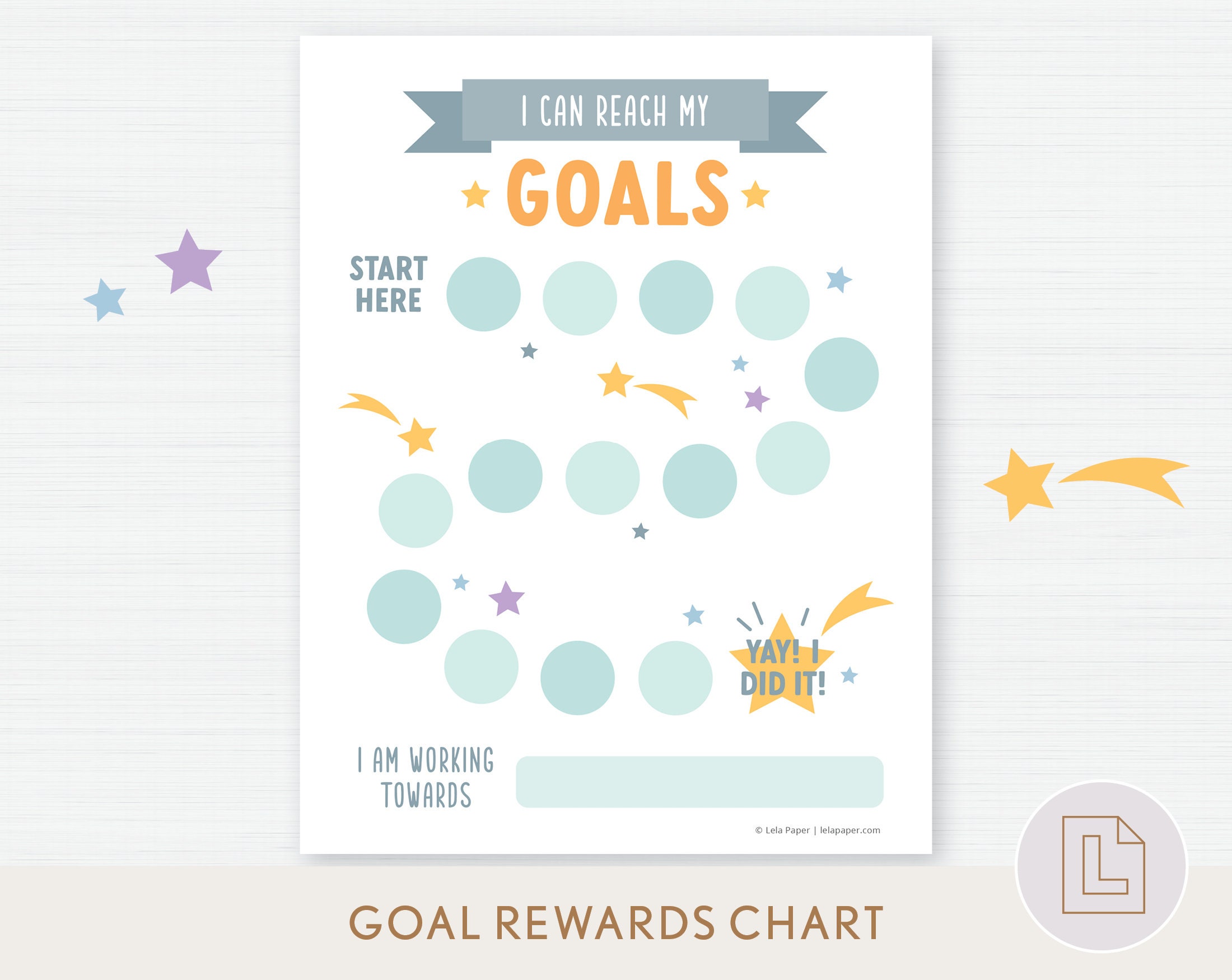 Reward Goal Setting Worksheet Printable Responsibility Behavior Chart ...