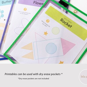 Pre-writing Printable for Preschool Binder | Tracing Practice ...