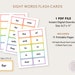 Sight Words Learning Bundle Activity Pack Printable Bingo Game ...