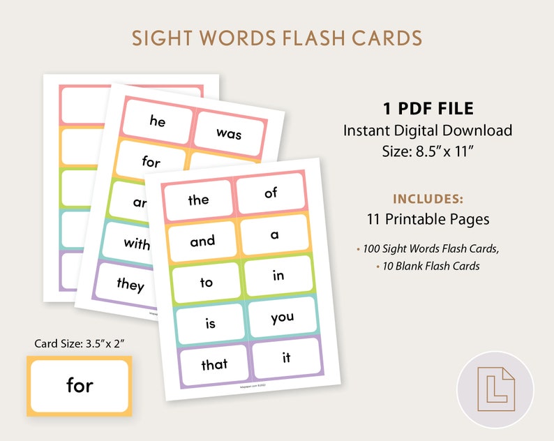 Sight Words Learning Bundle Activity Pack Printable Bingo Game ...