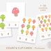 Mushroom Count and Clip Nature Cards | Counting 1-20 Number Flashcards ...