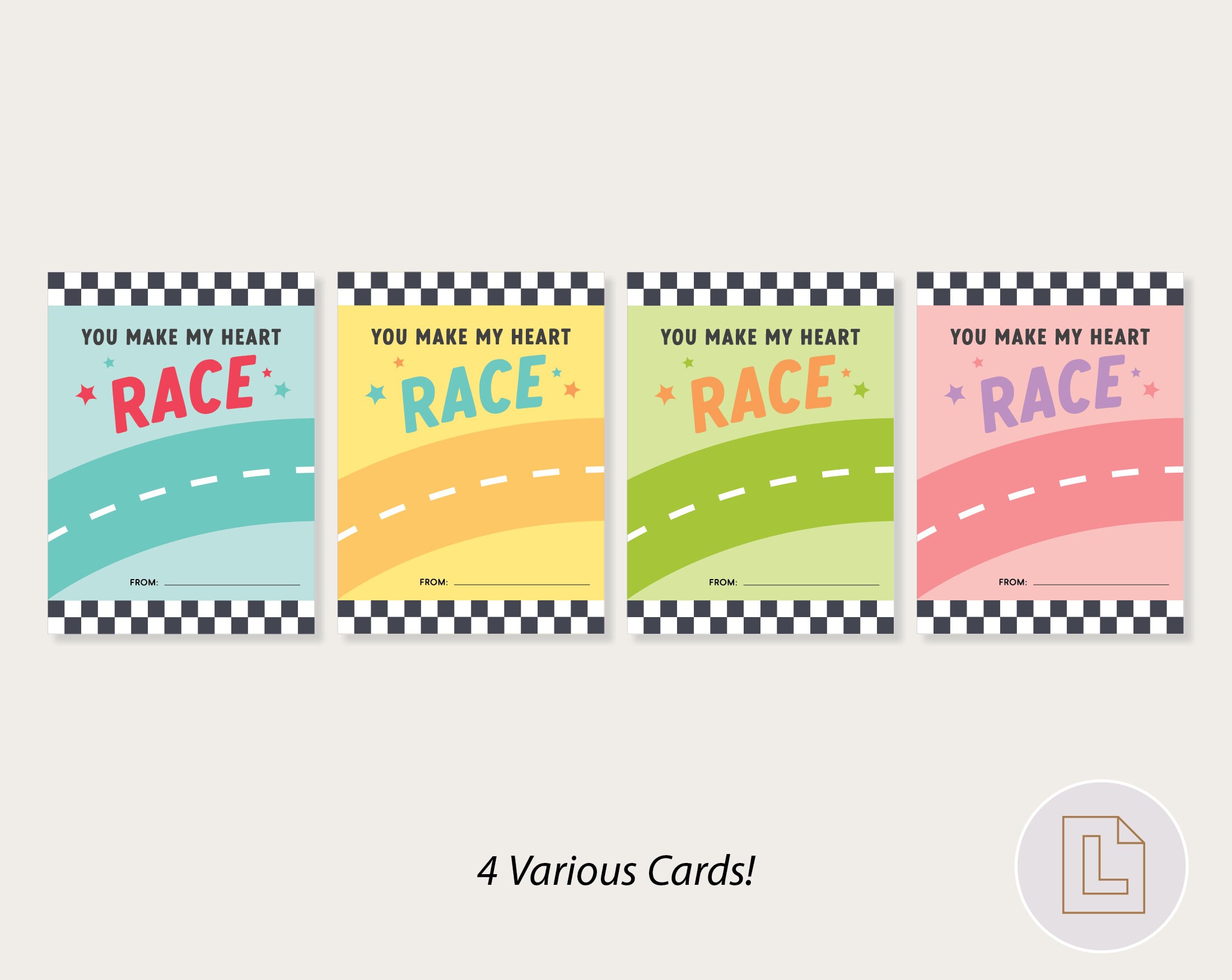 Race Car Toddler Valentine Boy Valentine | Friends Class Valentine's ...