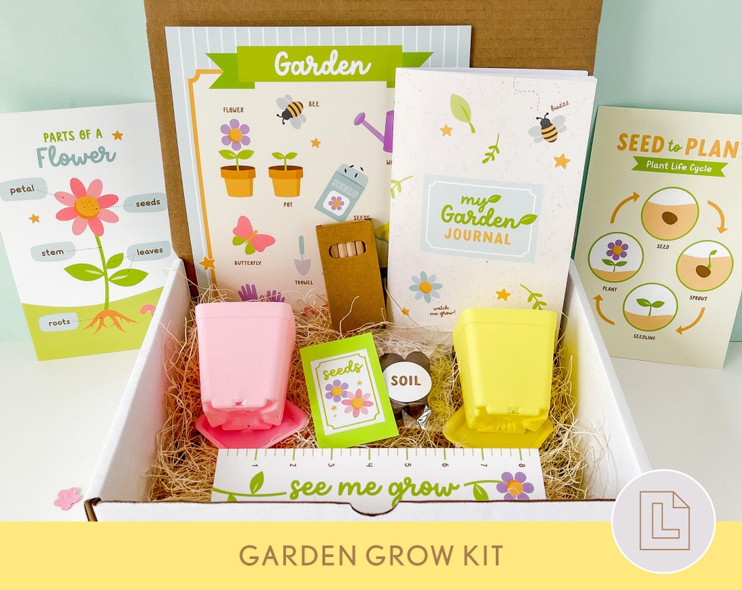 Spring Flower Gardening Activity Kit, Learning Play Set, Easter Gift ...