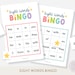 Sight Words Bingo Printable Game Fry's First 25 Sight - Etsy