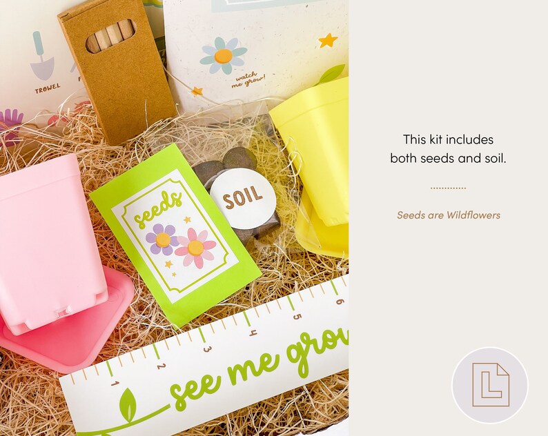 Spring Flower Gardening Activity Kit, Learning Play Set, Easter Gift ...