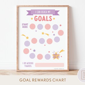 Reaching Goals Rewards Chart Printable | Kids Sticker Chart | I Can ...