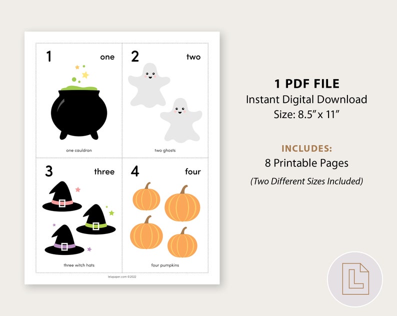 Halloween Counting Flash Cards | 1-10 Number Flashcards | Early Math ...