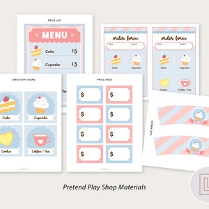 Sweet Bakery Dramatic Play Printable | Baker Pretend Play | Cupcake ...
