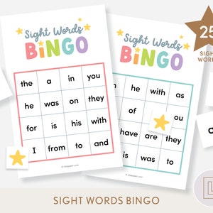 Sight Words Learning Bundle | Activity Pack Printable | Bingo Game ...
