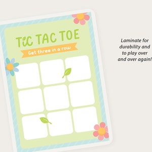 Spring Tic Tac Toe Game Printable | Fun Spring Activity for Kids | Bees ...