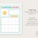 Kids Counting Number Frame Mat Printable | Ten Twenty Frame Board ...