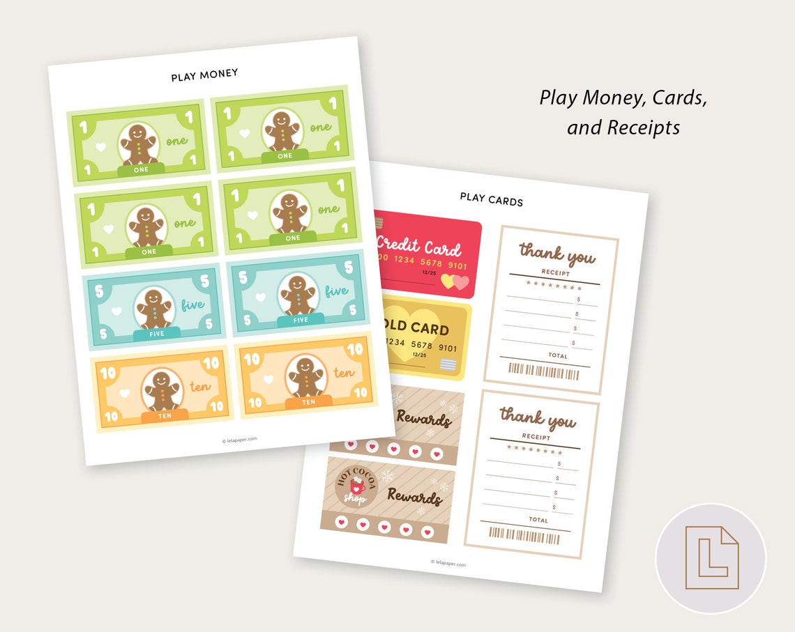 Hot Cocoa Shop Dramatic Play Printable | Hot Chocolate Cafe Pretend ...