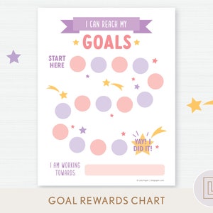 Reaching Goals Rewards Chart Printable | Kids Sticker Chart | I Can ...