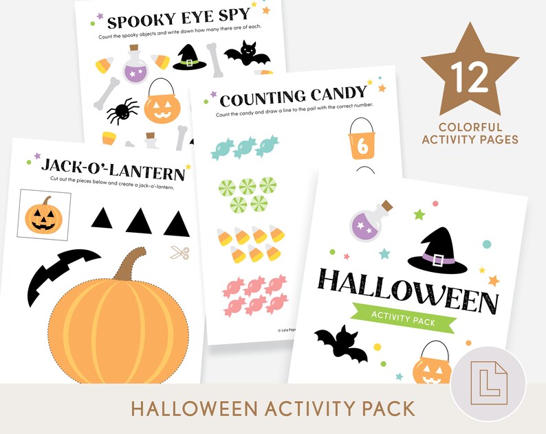 Halloween Activity Pack Printable Halloween Kids Busy Book - Etsy