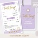 Tooth Fairy Receipt Editable Printable First Lost Tooth - Etsy