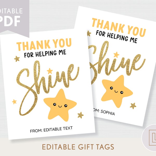 Star Gift Tags - Etsy