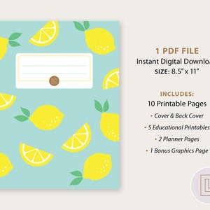 Learning Binder Set Lemonade | Activity Busy Binder | Educational ...