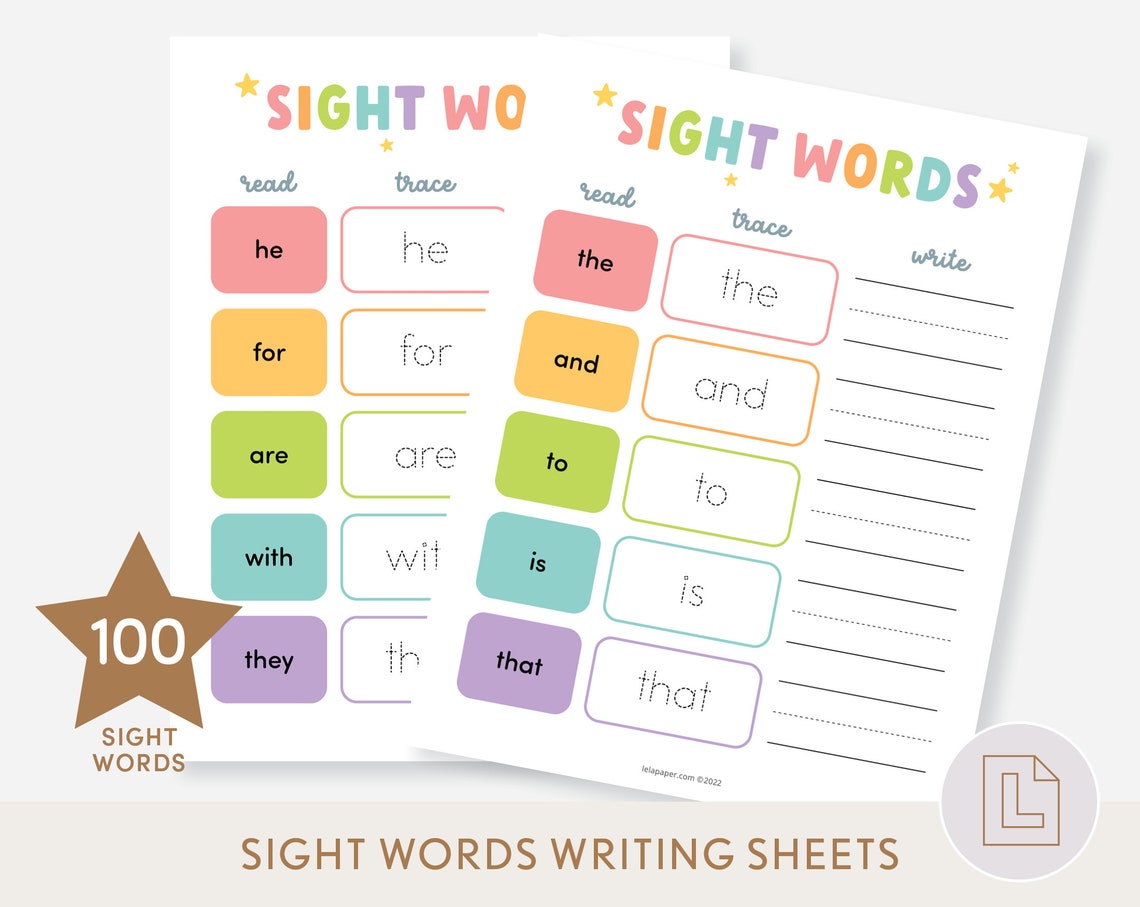 Sight Words Learning Bundle Activity Pack Printable Bingo Game ...