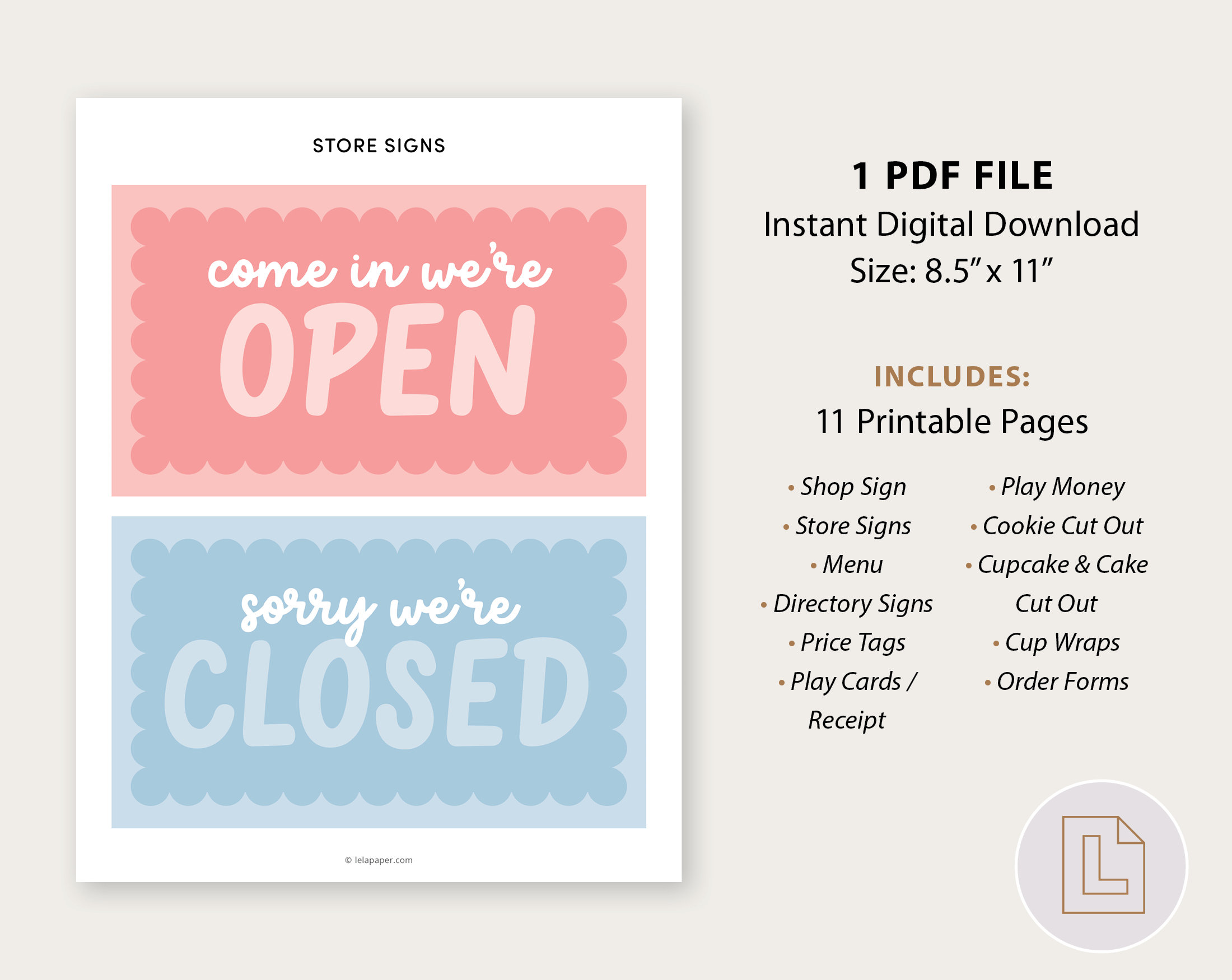 Sweet Bakery Dramatic Play Printable | Baker Pretend Play | Cupcake ...