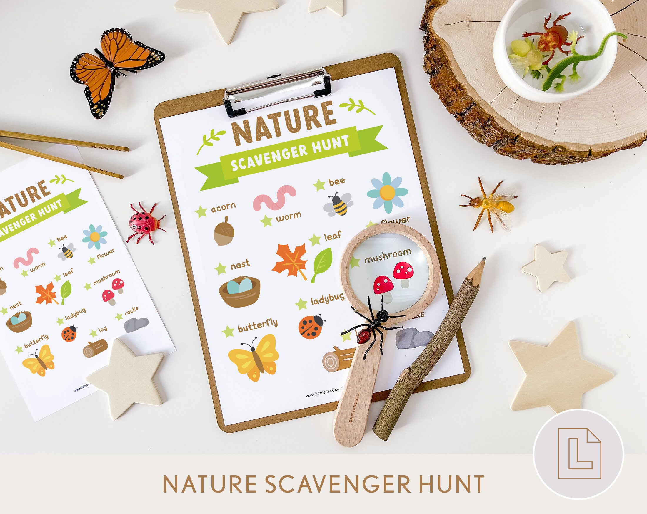 Nature Scavenger Hunt | Kids Outdoor Treasure Hunt Printable | Nature ...