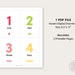Numbers 1 – 10 Flash Cards Montessori Bead Stairs | Minimalist Counting ...