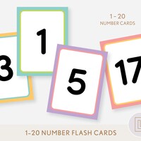 Number Cards - Etsy