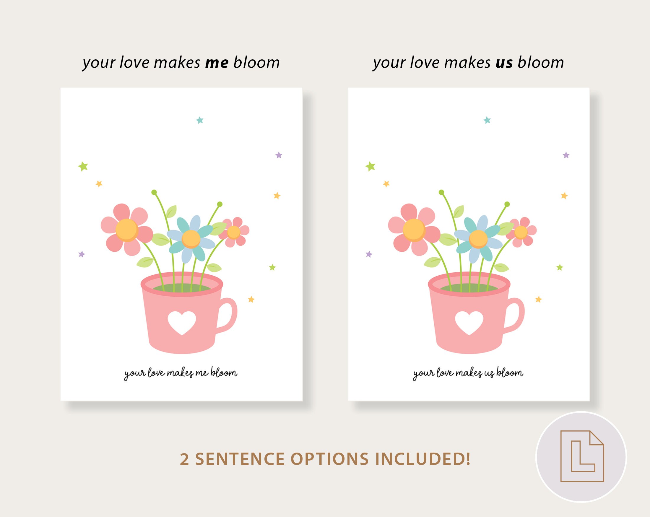 Mother's Day Handprint Flower Art Printable Keepsake - Etsy