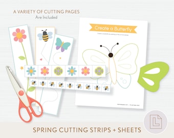 Preschool Cutting Practice - Etsy