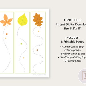 Fall Autumn Cutting Practice Strips Bundle | Cutting Strips | Preschool ...