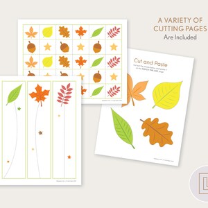 Fall Autumn Cutting Practice Strips Bundle | Cutting Strips | Preschool ...